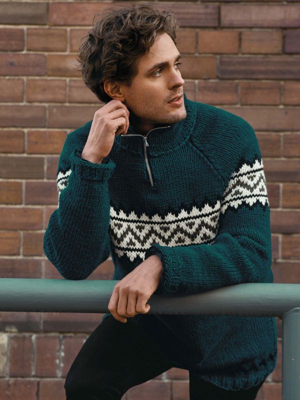 Troyer sweater - Rico KIC 650 Troyer Sweater - Laughing Hens