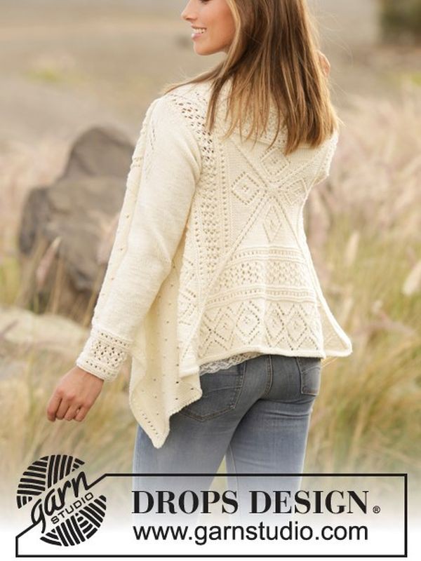 Sunny Date Cardigan - DROPS Sunny Date Cardigan