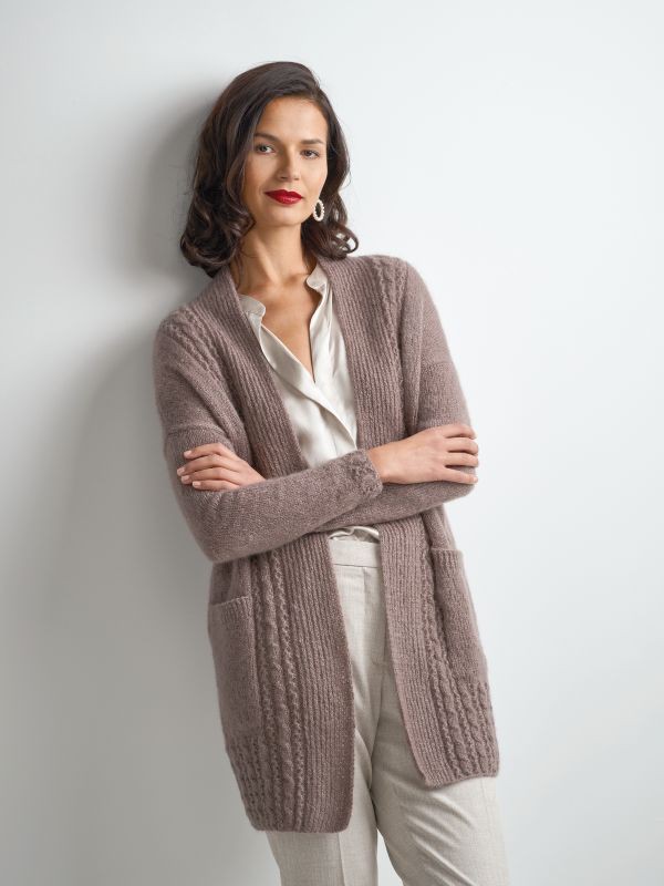 Glamour Cardigan - Rowan Glamour Cardigan Selects Patina