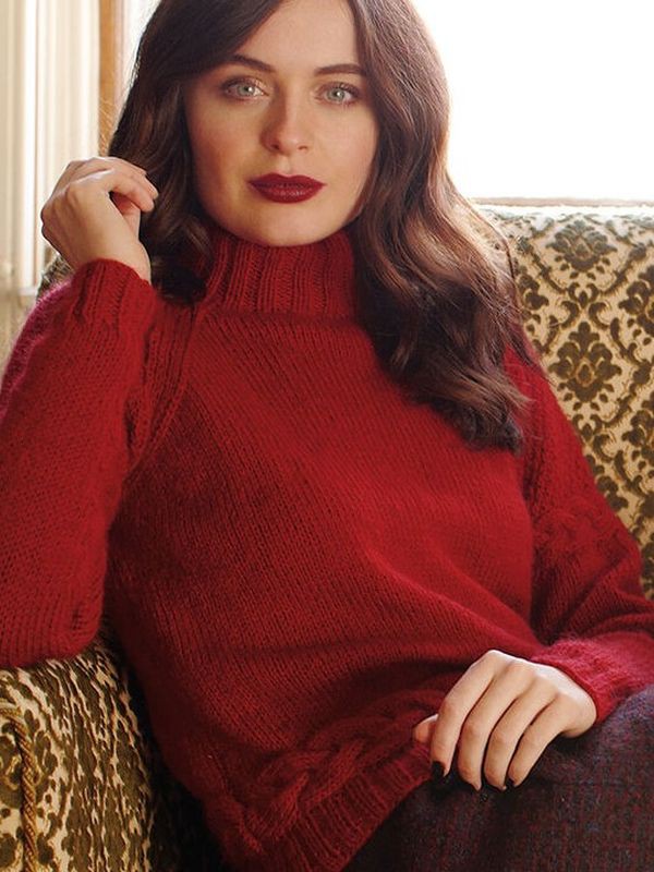 Turtle-Neck Jumper - Rowan Redwood - Laughing Hens