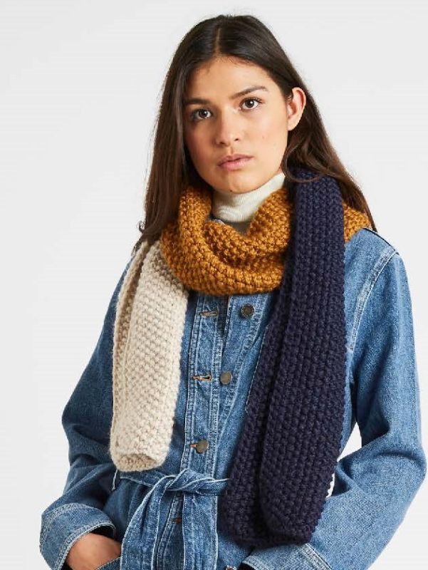 Wool and the Gang Meryl Scarf Laughing Hens