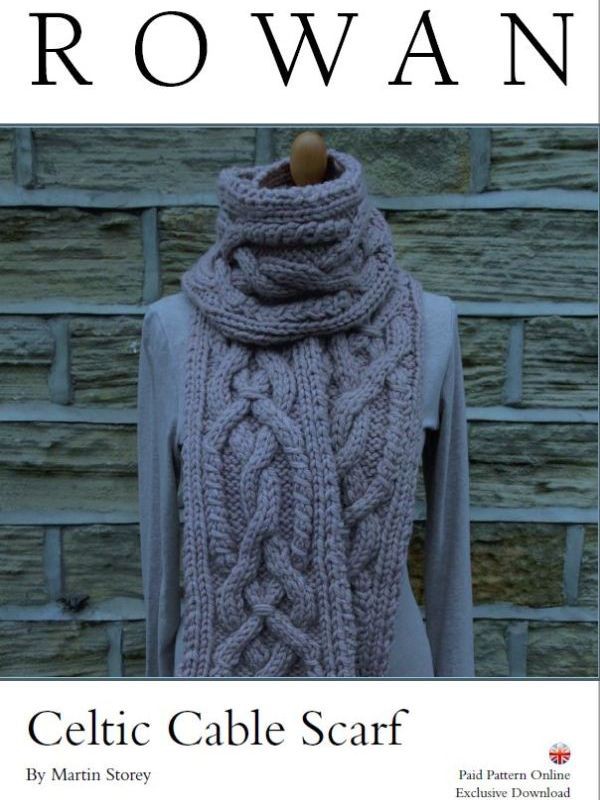 Rowan Celtic Cable Scarf - Rowan Celtic Cable Scarf
